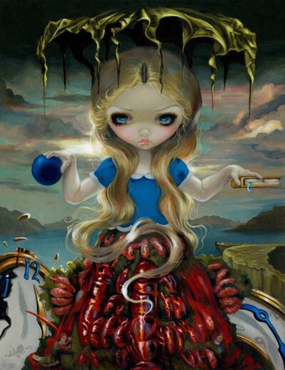Alice in a Dali Dress - by Jasmine Becket-Griffith