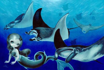 Manta Ray Mermaid - by Jasmine Becket-Griffith