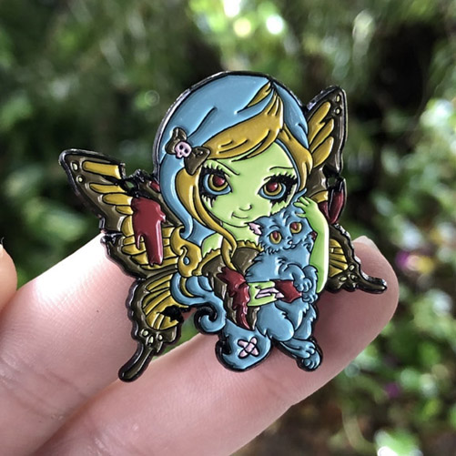 My Zombie Kitty Collectible Enamel Pin